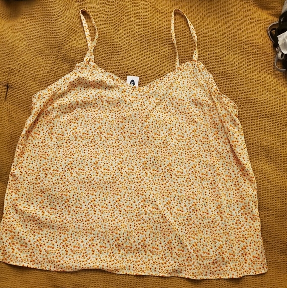Old Navy | Tops | Yellow Floral Tank Top | Poshmark